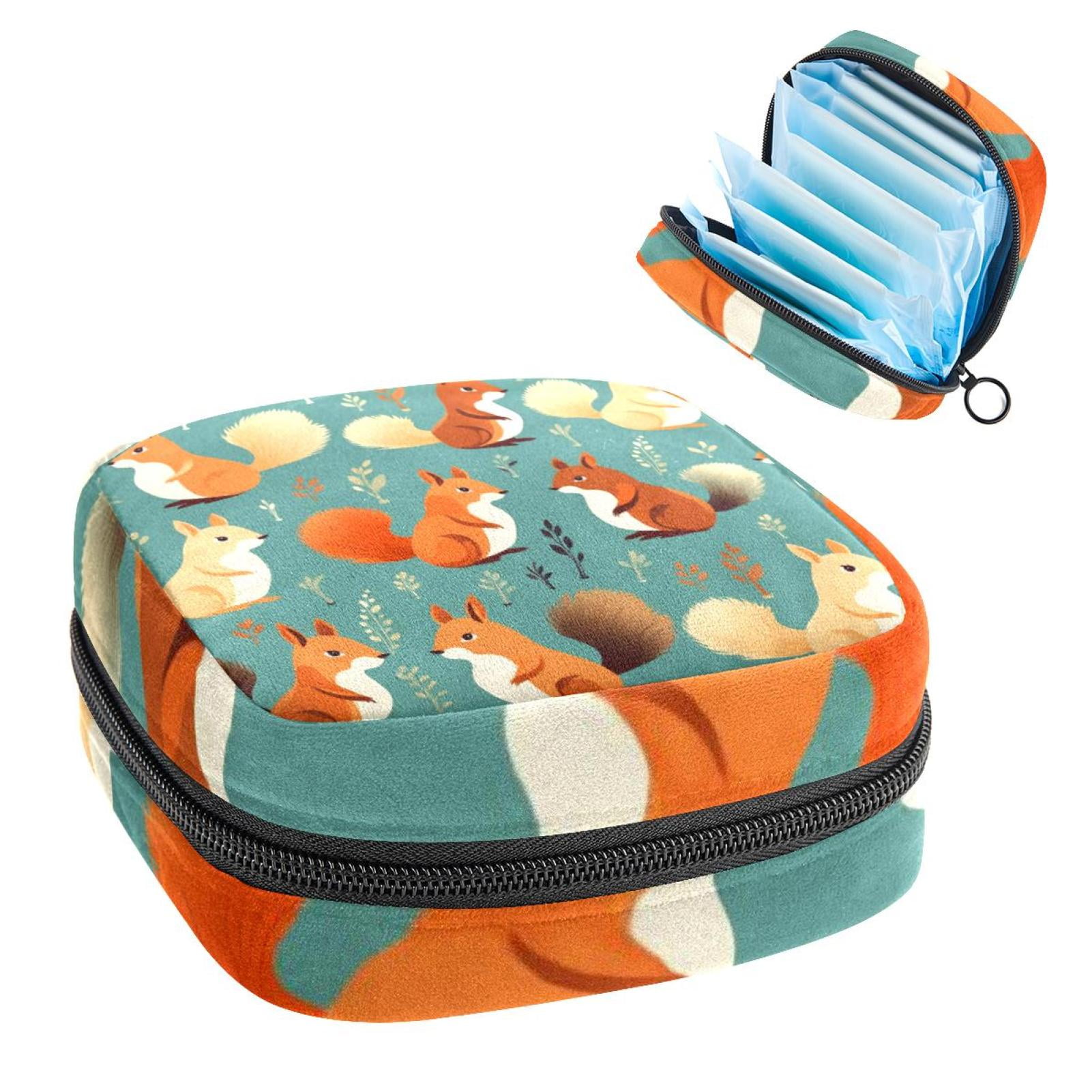 Squirrel Period Pouch: Stylish Sanitary Napkin Bag, Travel Pouch ...
