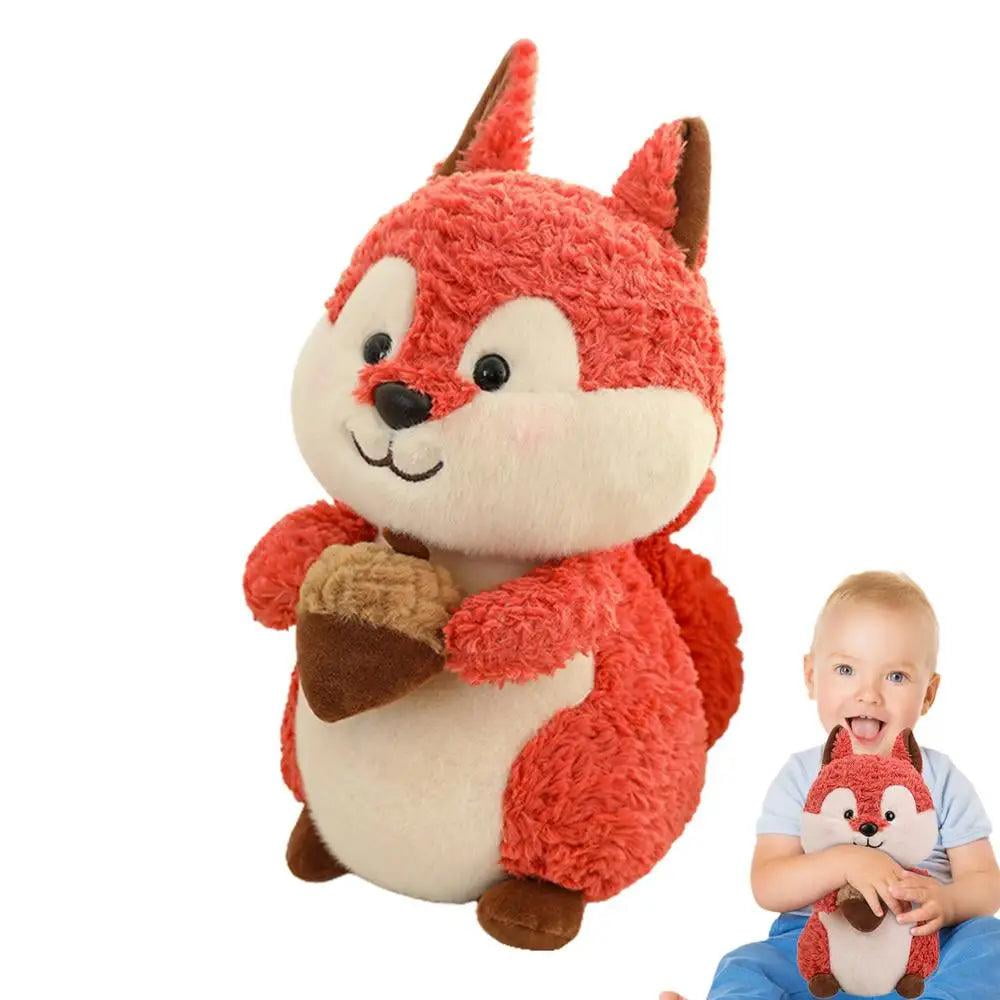 Squirrel Plushie Toy Squirrel Doll Animal Toy Cute Wildlife Room Decor ...