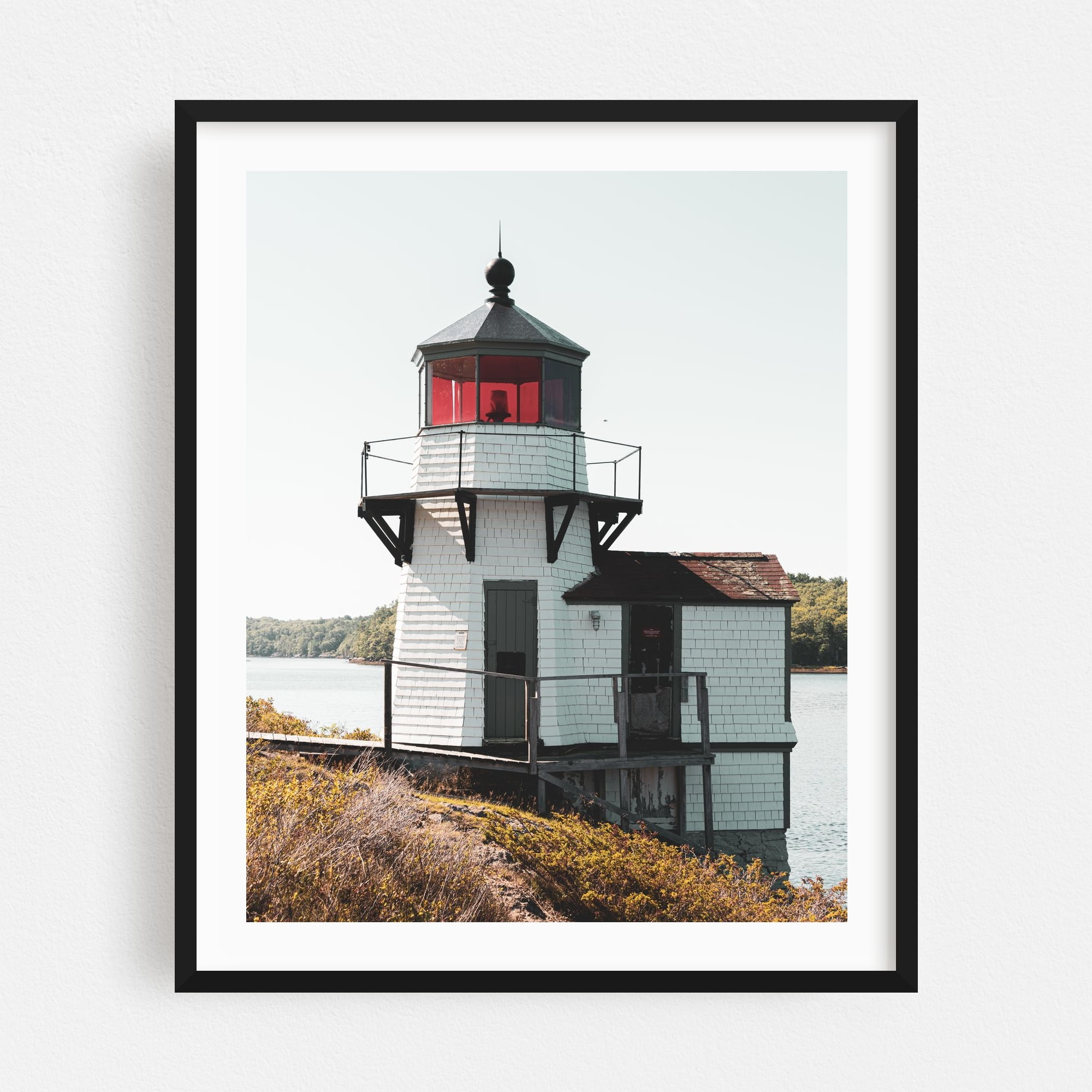 Squirrel Point Light 01 - Arrowsic Maine Photography Lighthouse Coastal ...