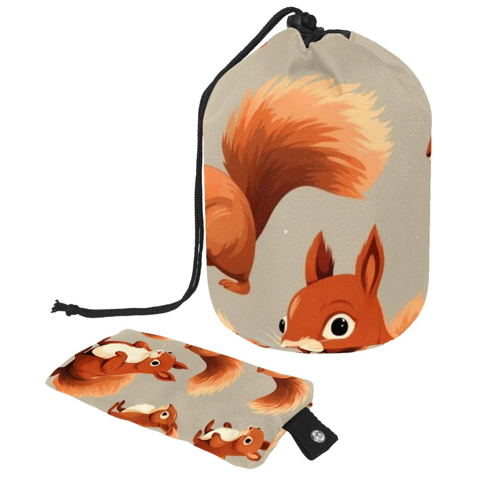 Squirrel Portable Drawstring Foldable Travel Laundry Mesh Bags Wash Bag ...