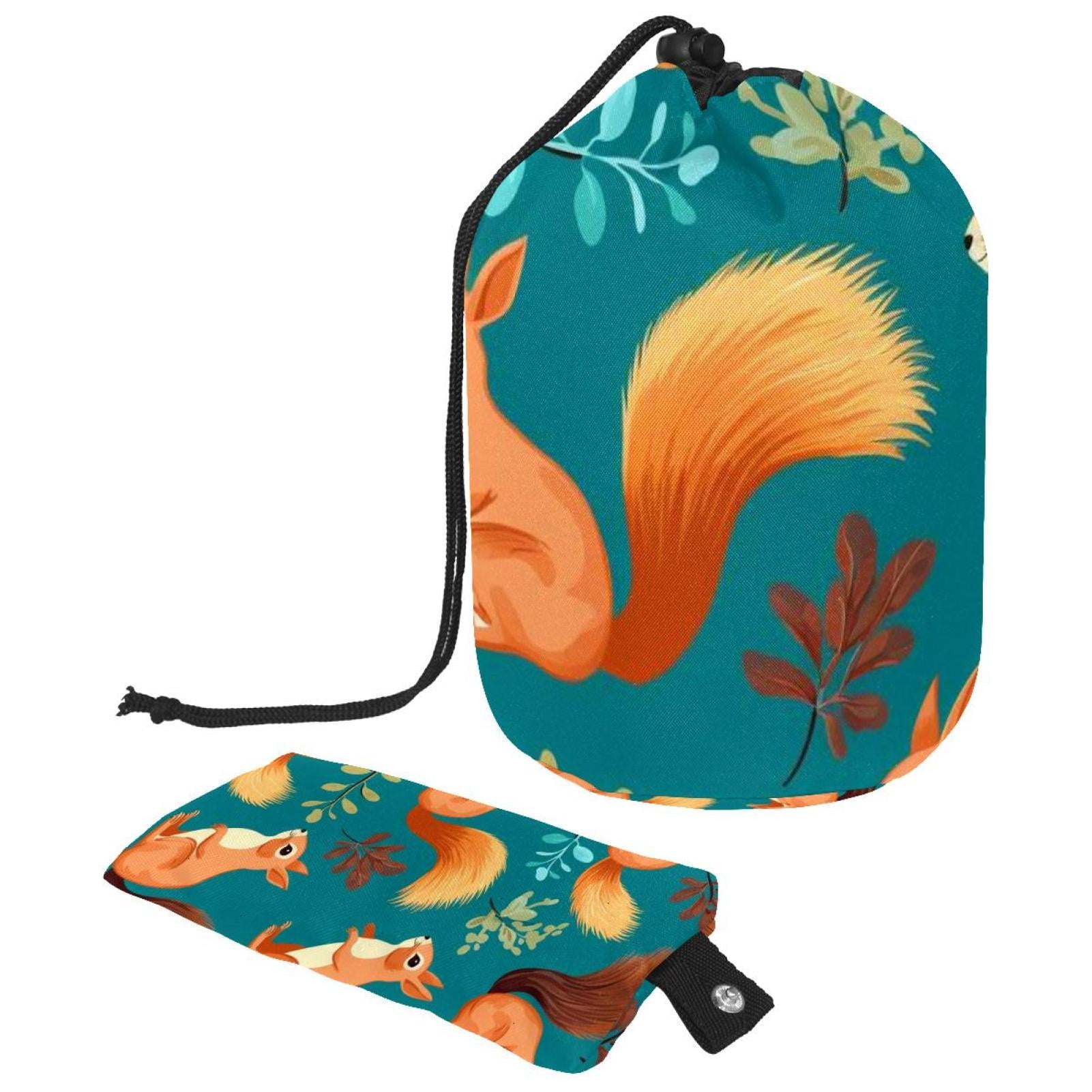 Squirrel Portable Mesh Laundry Bag Shower Bags, Drawstring Foldable ...