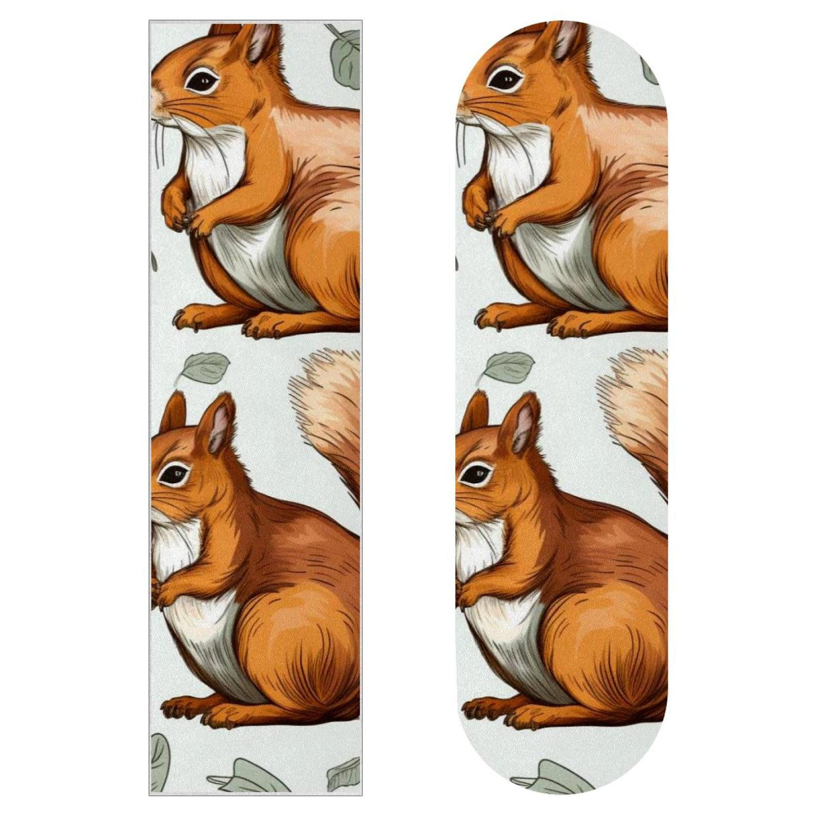 Squirrel Premium Emery Skateboard Grip Tape Stickers (Pack of 2 ...