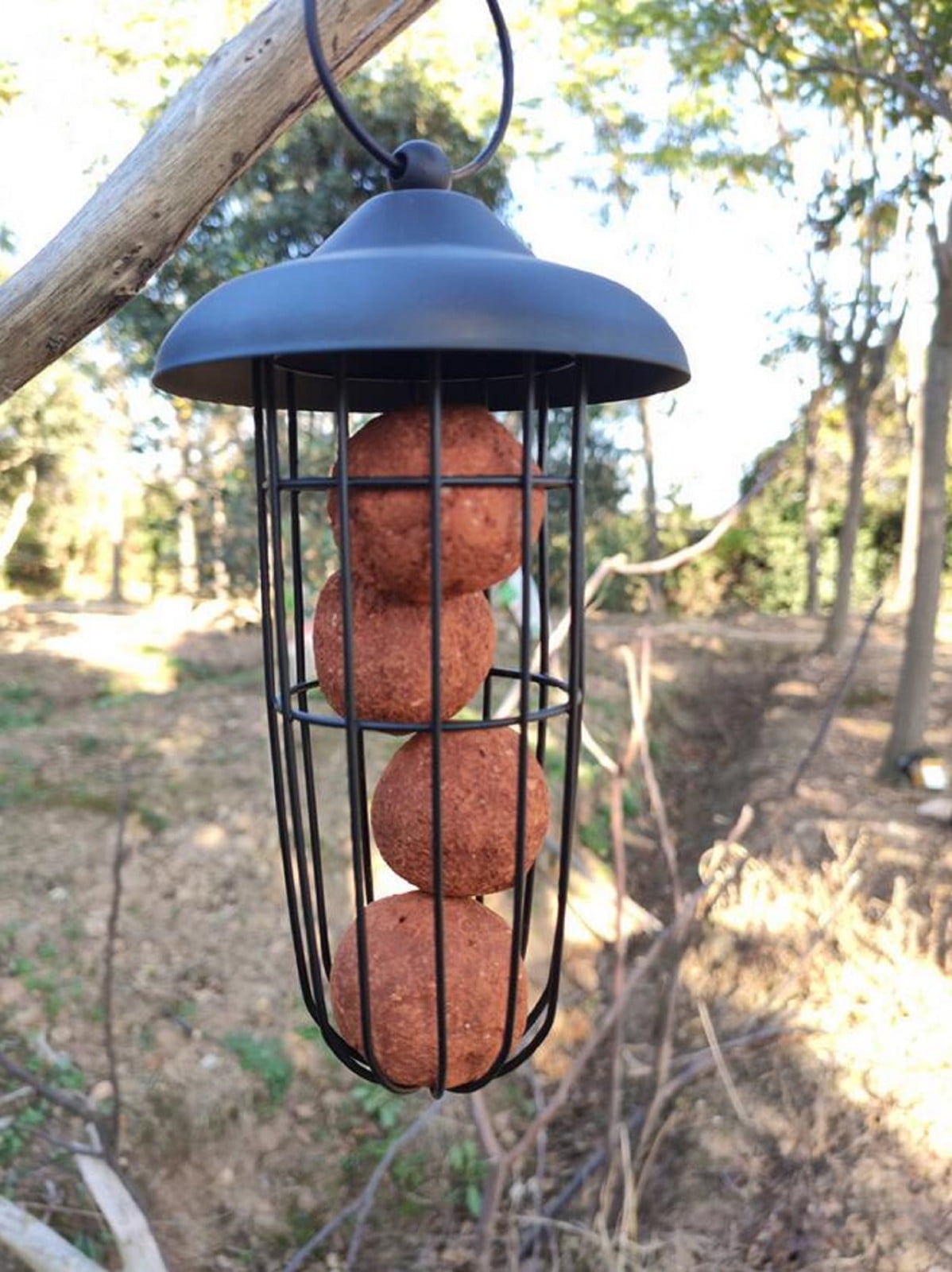Squirrel Proof Bird Feeder,Metal Mesh Bird Feeders for Outdoors Hanging ...