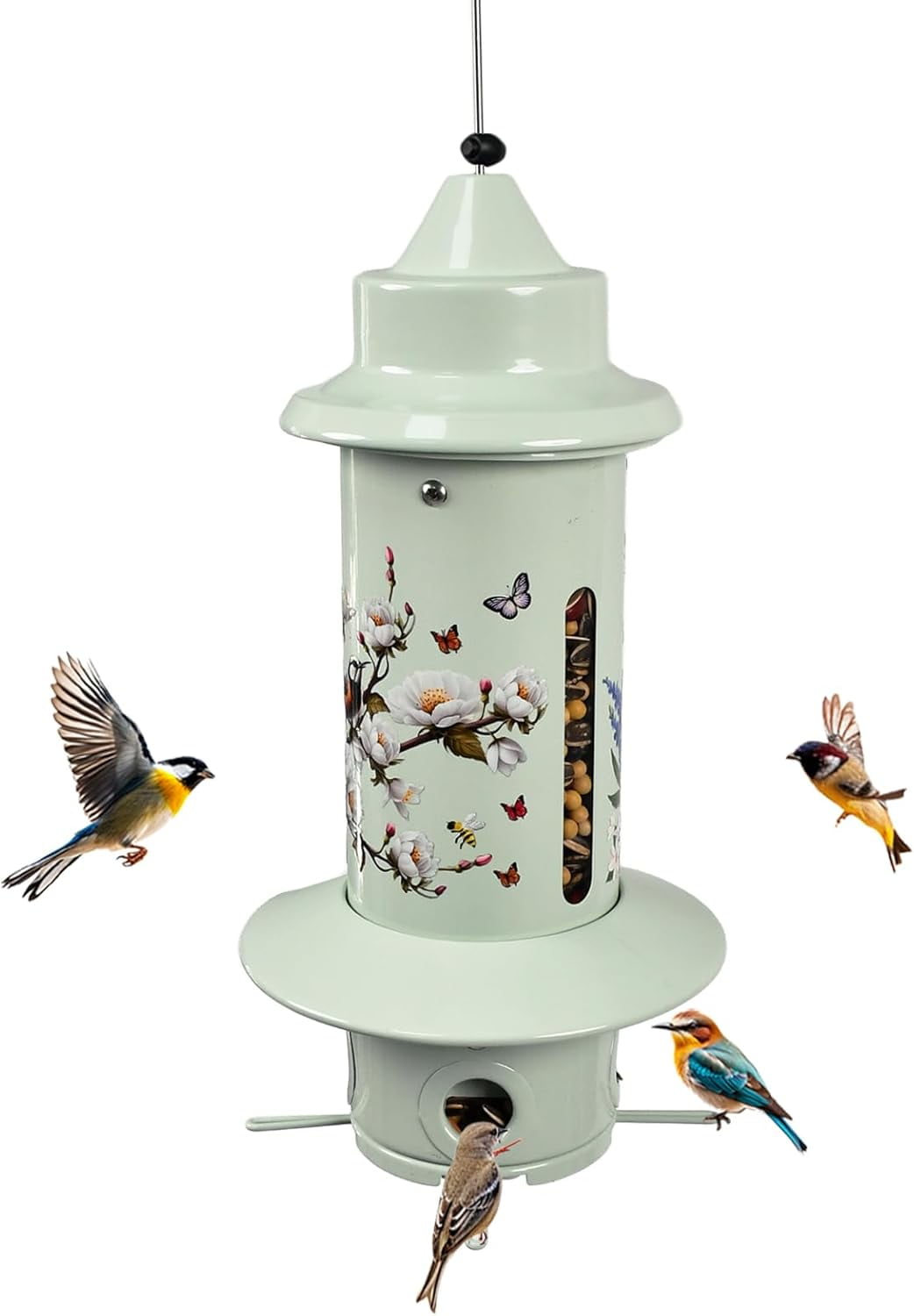 Squirrel Proof Bird Feeders, Long Lasting Bird Feeder for Outdoors ...