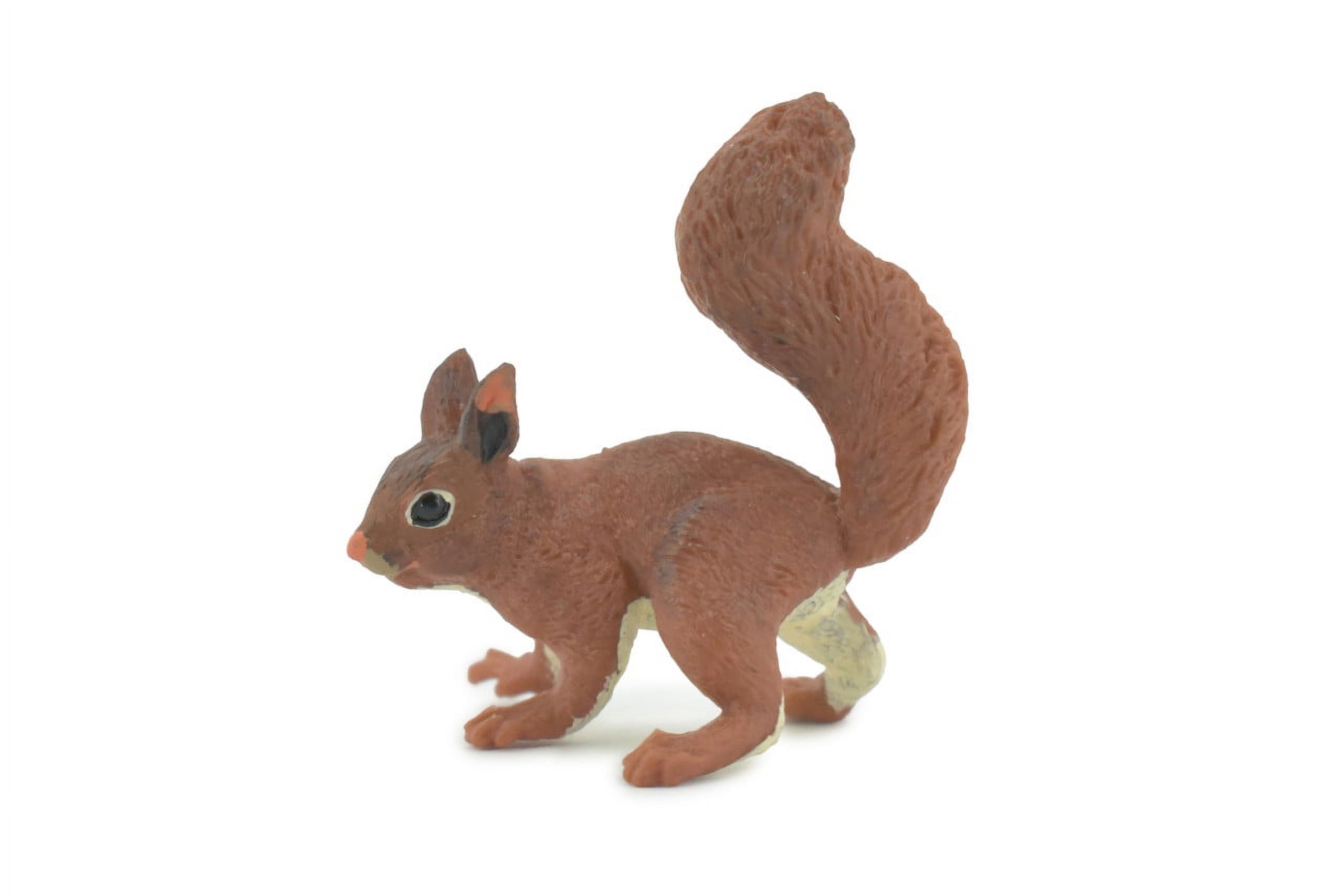 Squirrel, Red, American, High Quality, Hand Painted, Rubber, Rodent ...