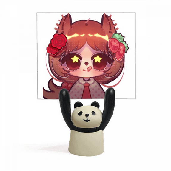 Squirrel Red Rose Wave Point Memo Holder Cartoon Animal Panda Stand Decoration - Walmart.com