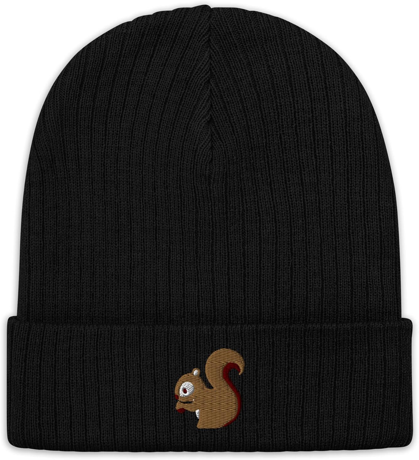 Squirrel Ribbed Knit Beanie, Nature Lover Hat, Outdoor Hat, National ...