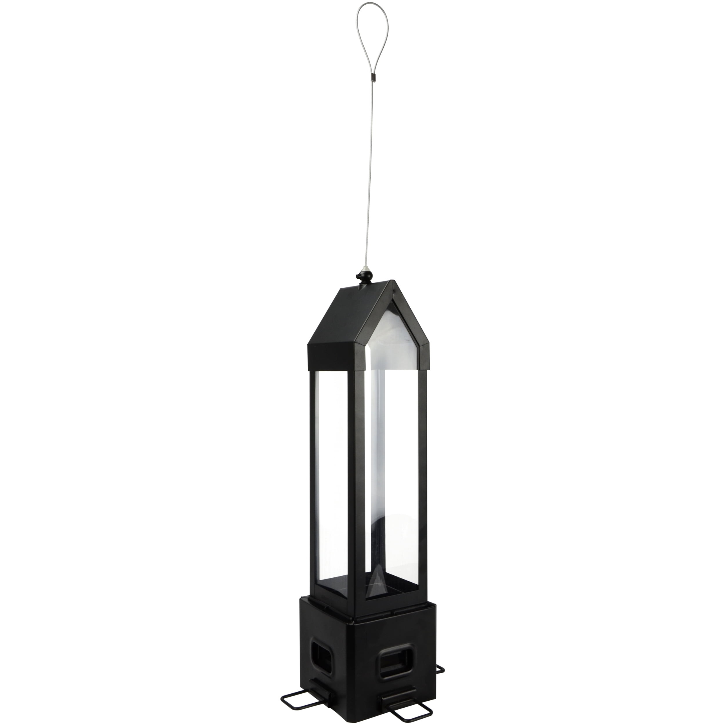 Squirrel Shield Metal Squirrel Proof Choice Lantern Feeder 3.1QT, Black ...