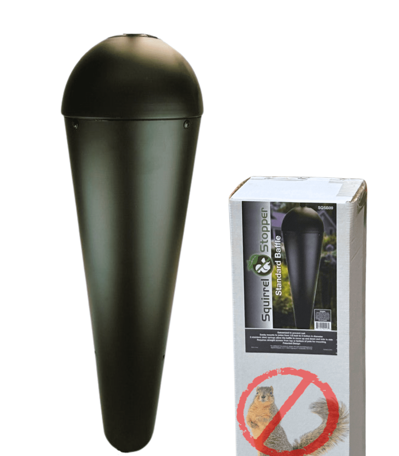 Squirrel Stopper Metal Standard Baffle Stops Squirrels and Raccoons ...