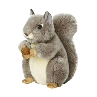 "Aurora - Miyoni 8"" Realistic Grey Squirrel Stuffed Animal" - Walmart.com