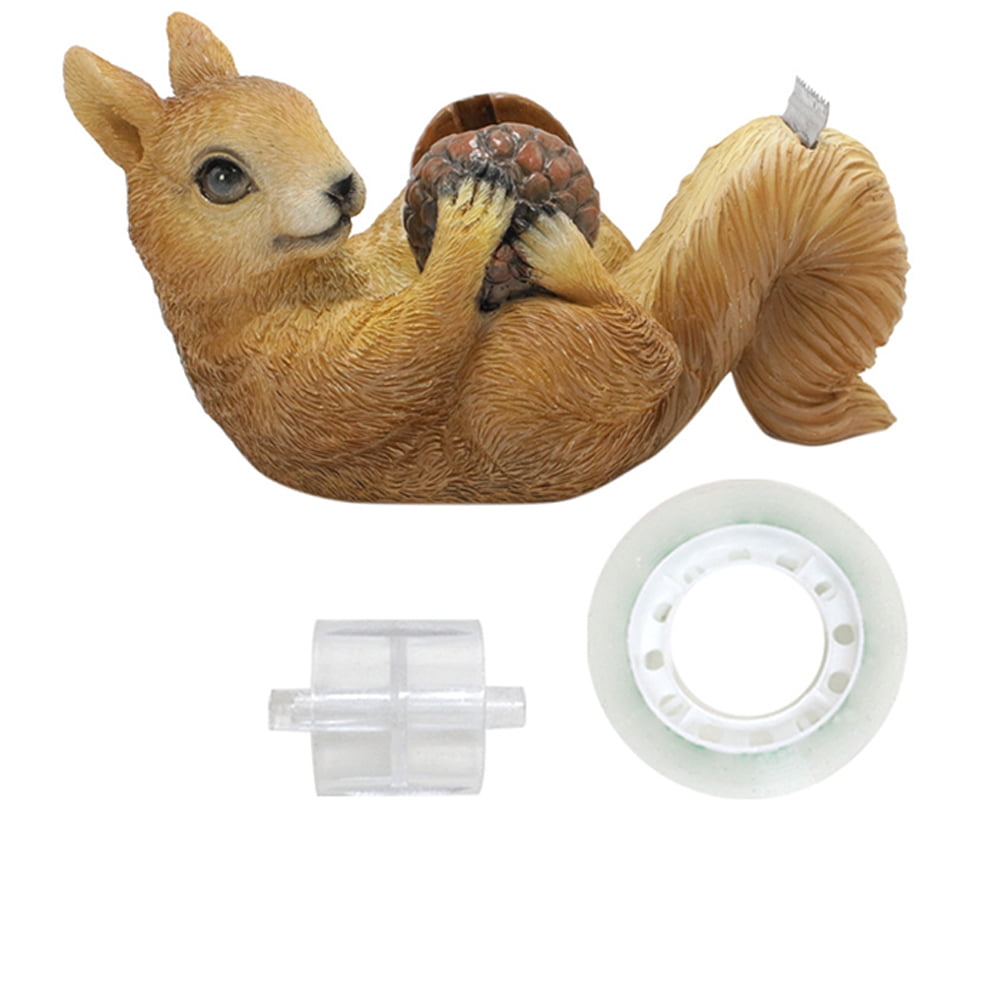Squirrel Tape Dispenser Cute Animal Desktop Tape Dispenser Roll Holder ...