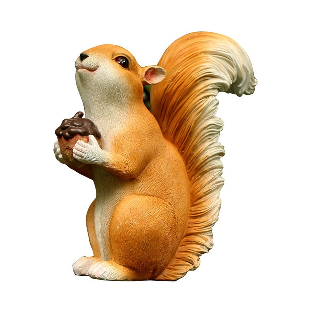 Squirrel Tree Hugger Garden Statue Animal Garden Sculptures - Walmart.com