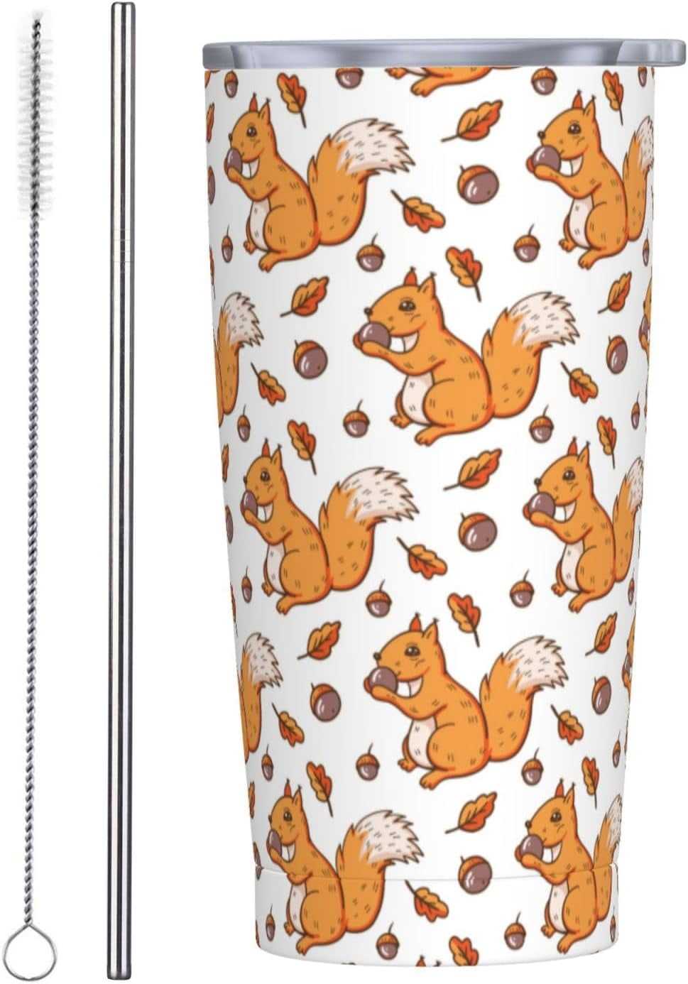 Squirrel Tumbler 20oz Squirrels Stainless Steel Insulated Tumblers with ...