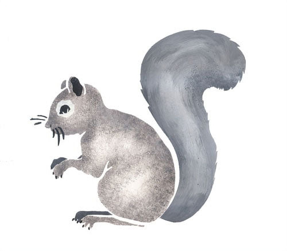 Squirrel Wall Stencil - DEE161 by DeeSigns - Walmart.com
