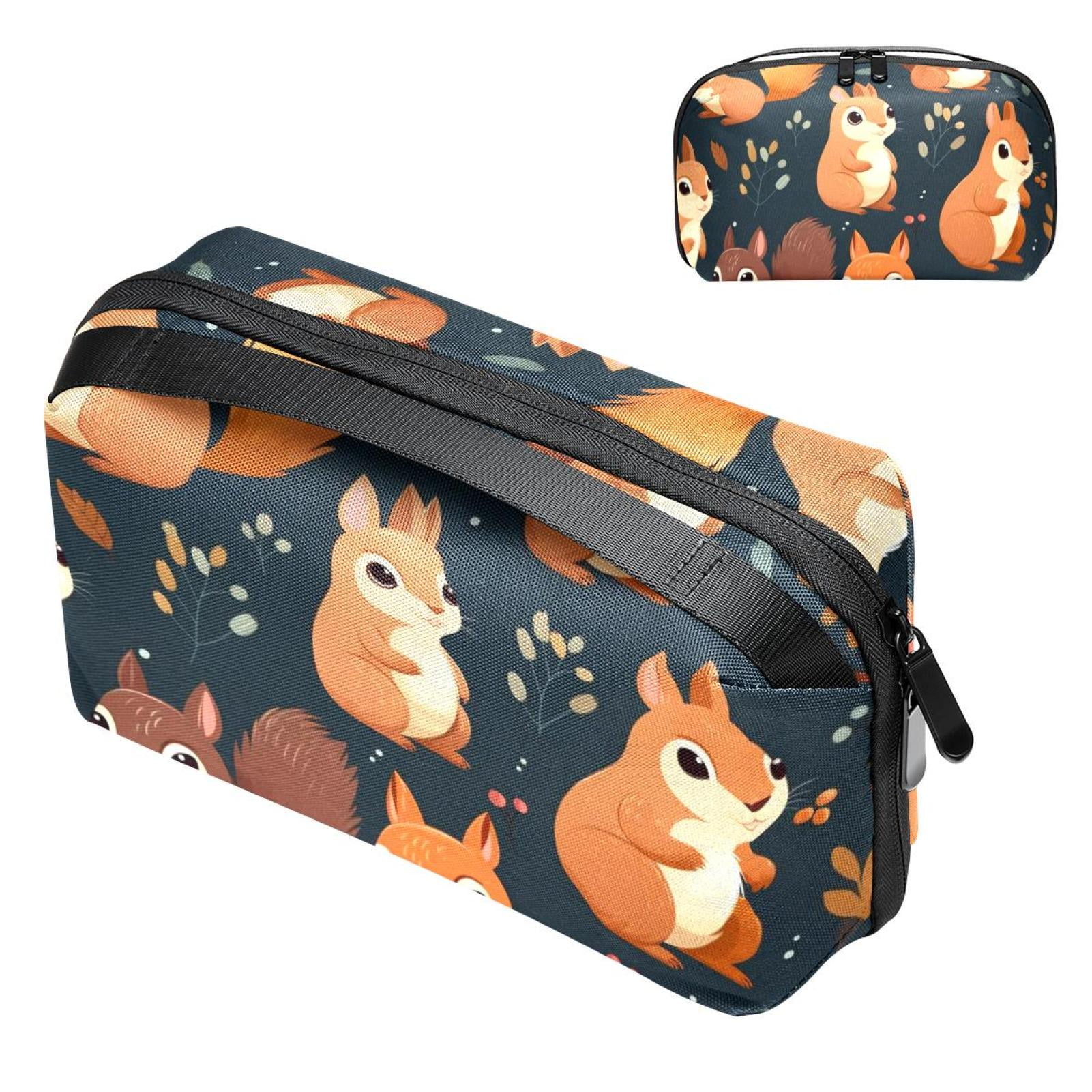 Squirrel Waterproof Oxford Cloth Hard Drive Case with Charger Pouch, PC ...