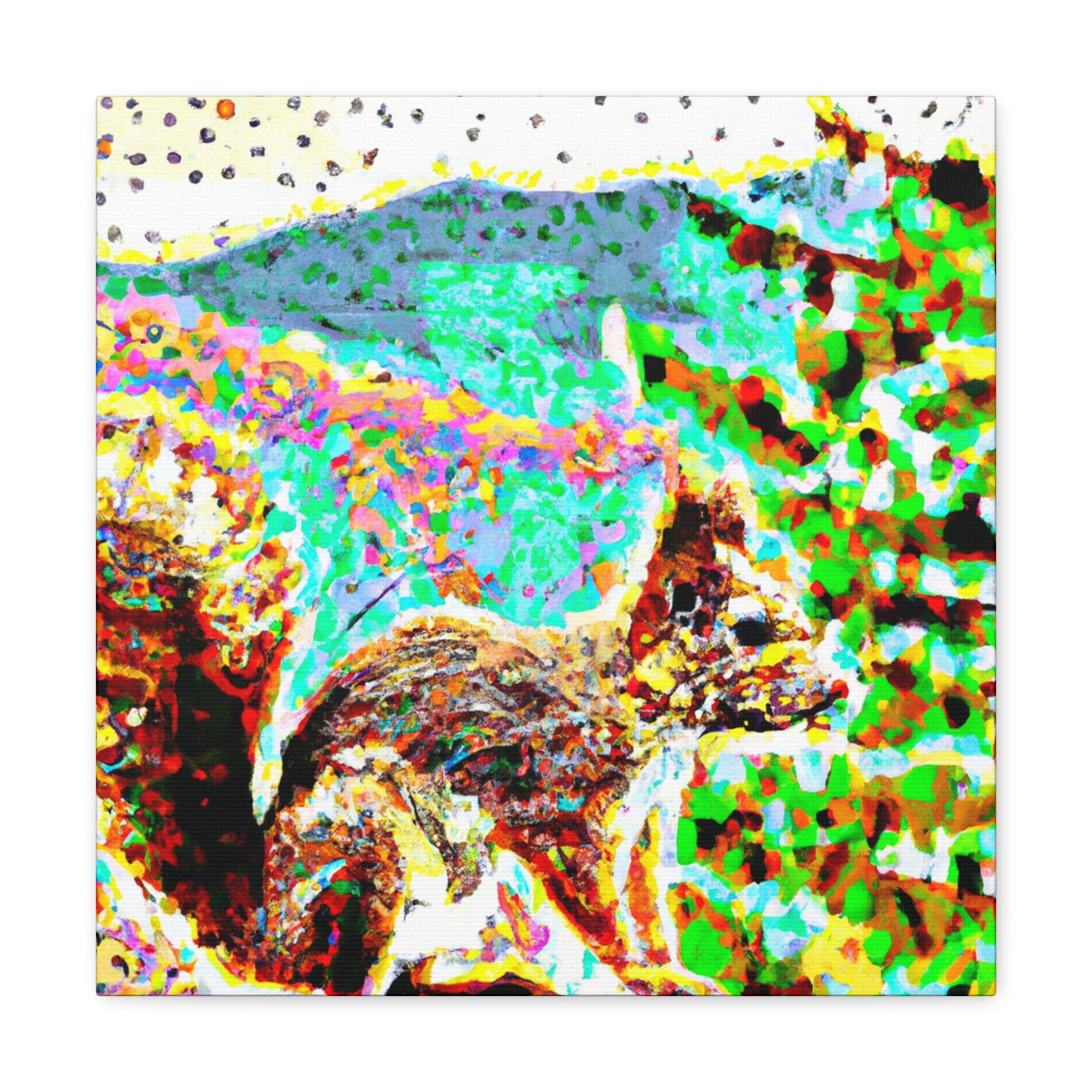 "Squirrel in Pointillism" - Canvas - Walmart.com