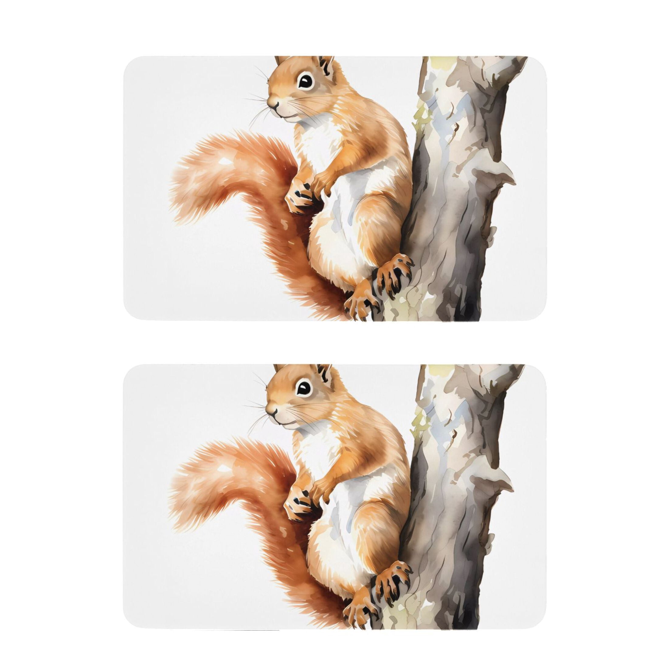 Squirrel on Tree Fridge Magnetic Sticker Refrigerator Magnets Kitchen ...