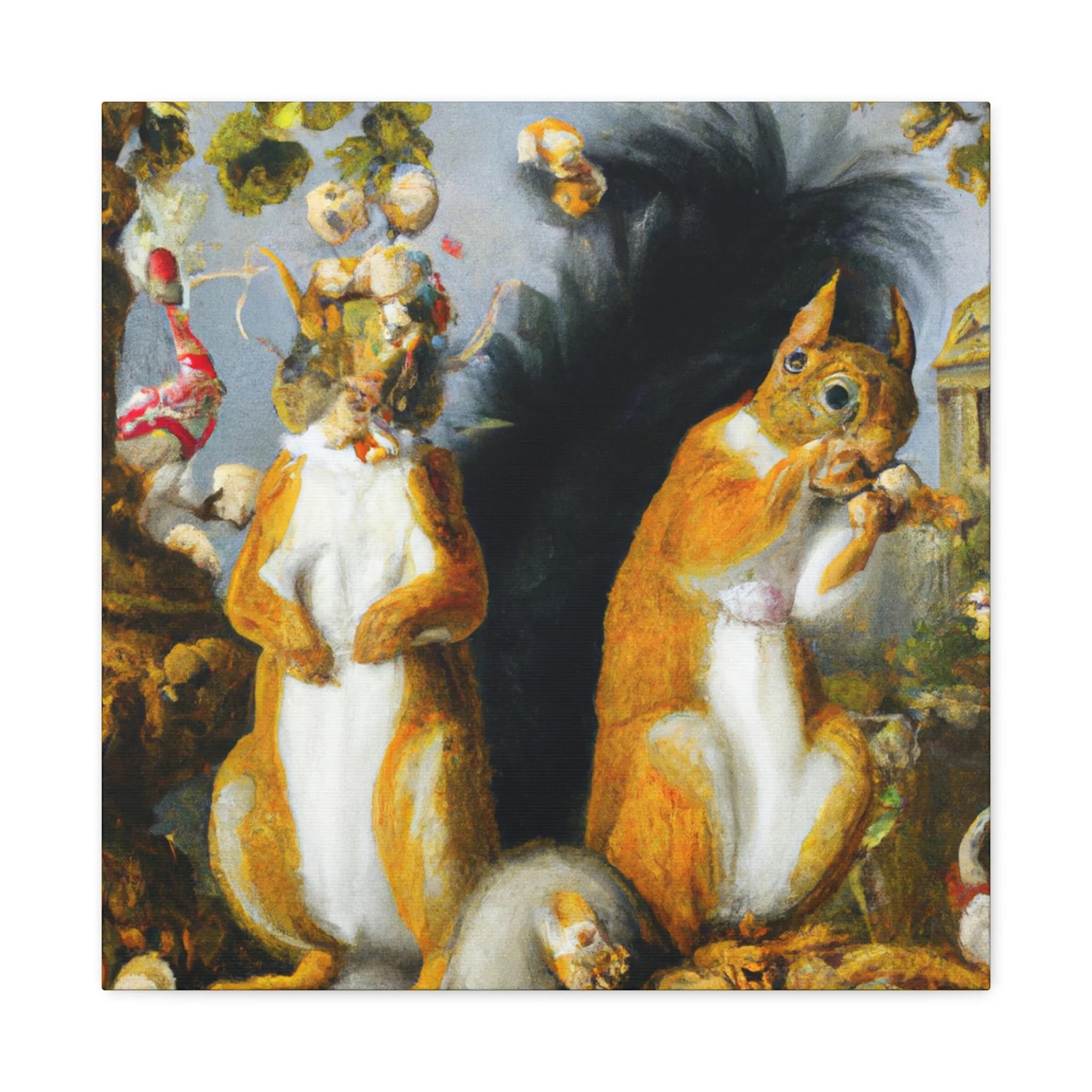 Squirrels at Play - Canvas - Walmart.com