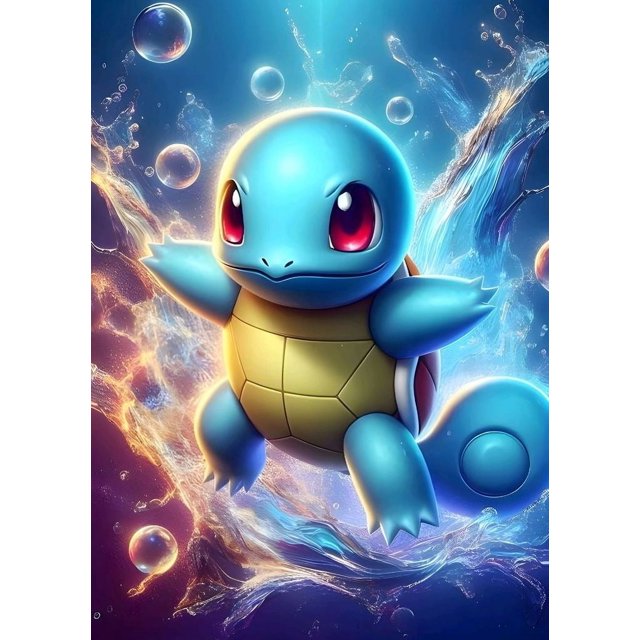 Squirtle Diamond Art Painting Kits for Adults - Cartoon Animation 5D ...