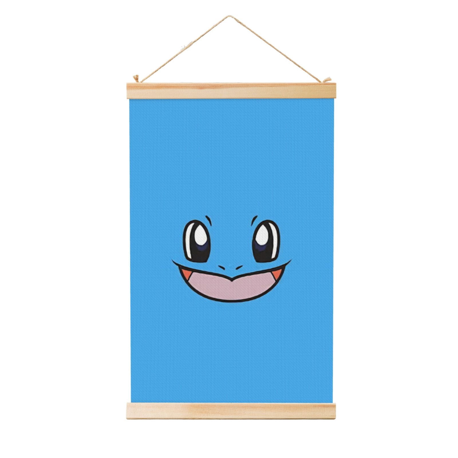 Squirtle Poster Aesthetic Canvas Wooden Shaft Wall Art Hanging Hanger ...