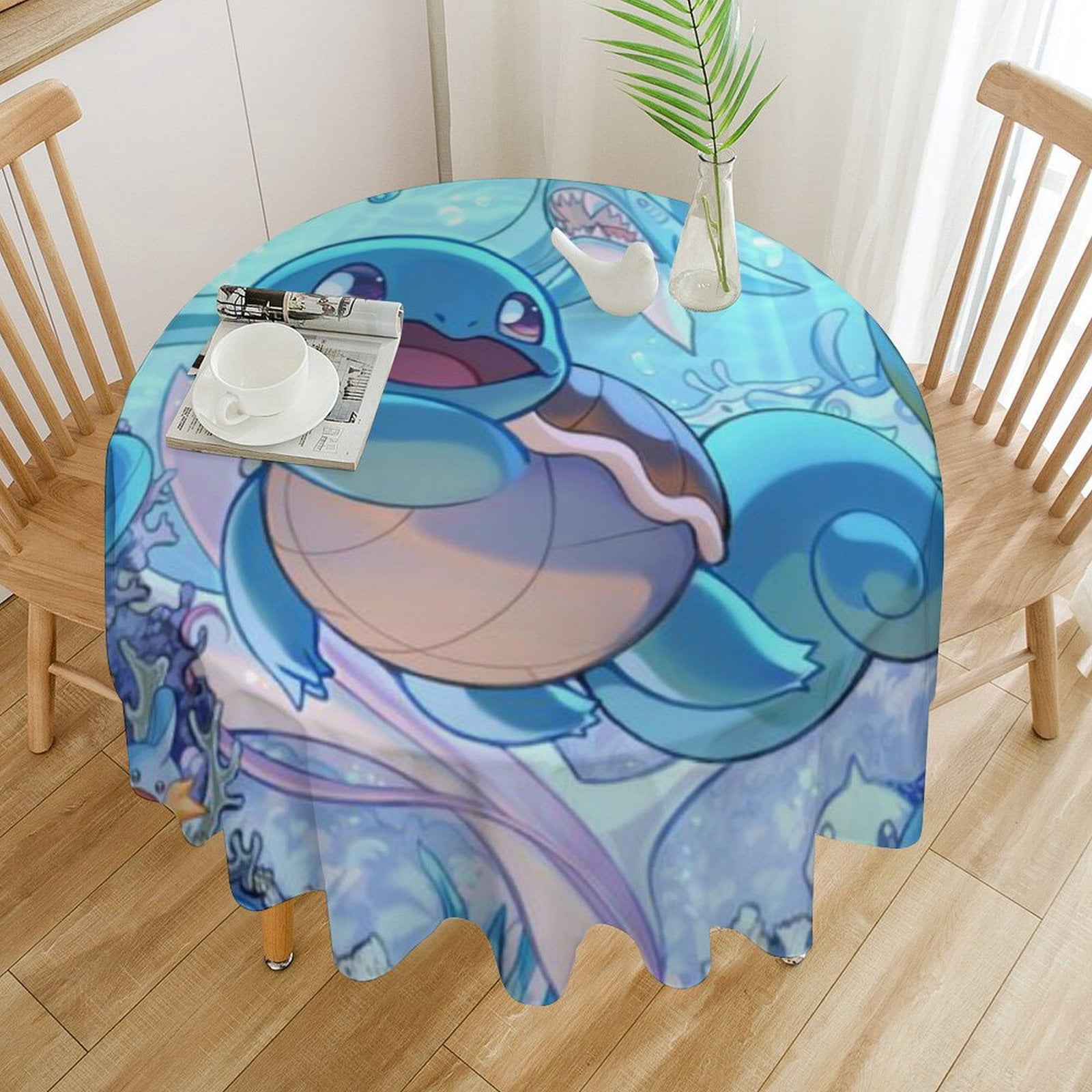 Squirtle Tablecloth Anime for Dining Table Picnic Gift 50x50in Squirtle ...
