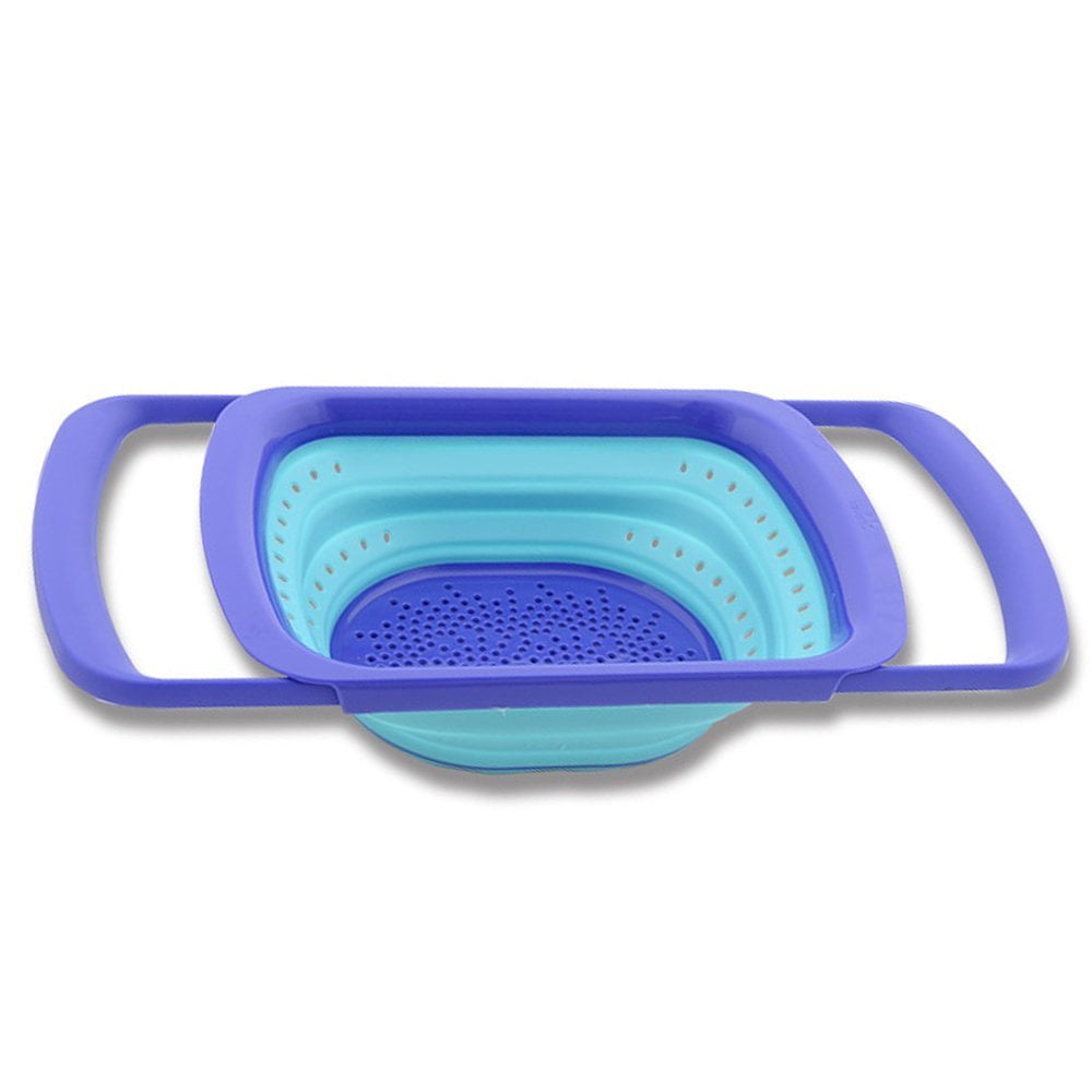 Squish® 6 Quart Blue Collapsible over the Sink Colander - Walmart.com