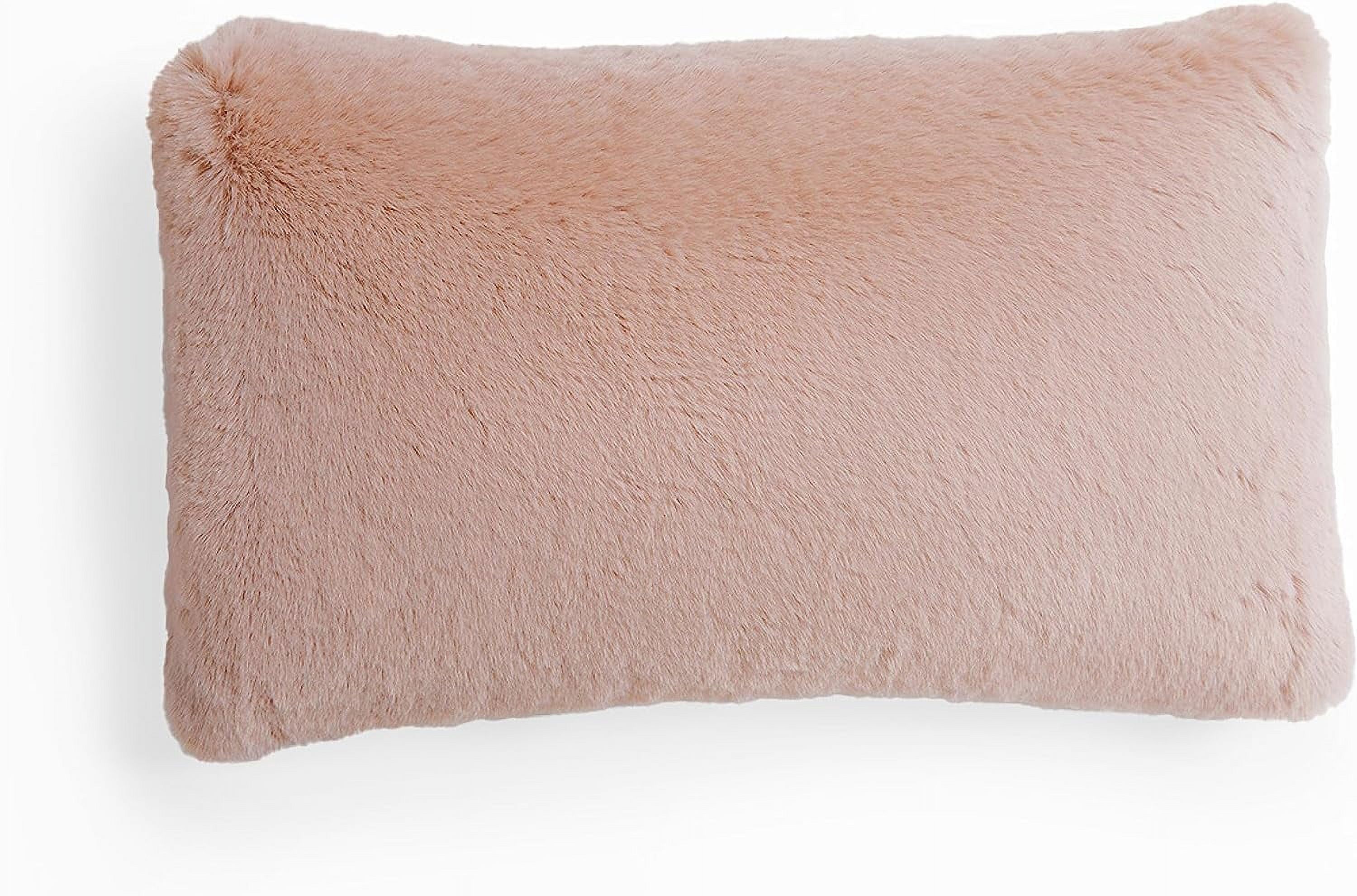 Squish Lumbar Pillow - Faux Fur Pillow - Extra Soft Throw Pillow ...