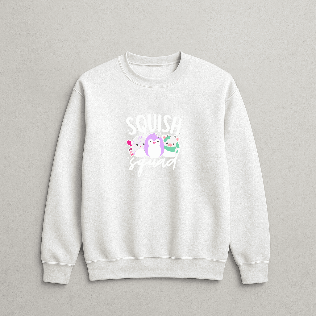 Squish Squad Cute Plush Mallow Themed Funny Gift Kids Women Graphic ...