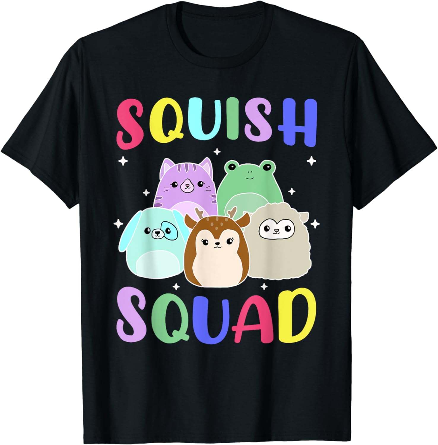 Squish Squad Girls Kids Cute T-Shirt.jpg - Walmart.com