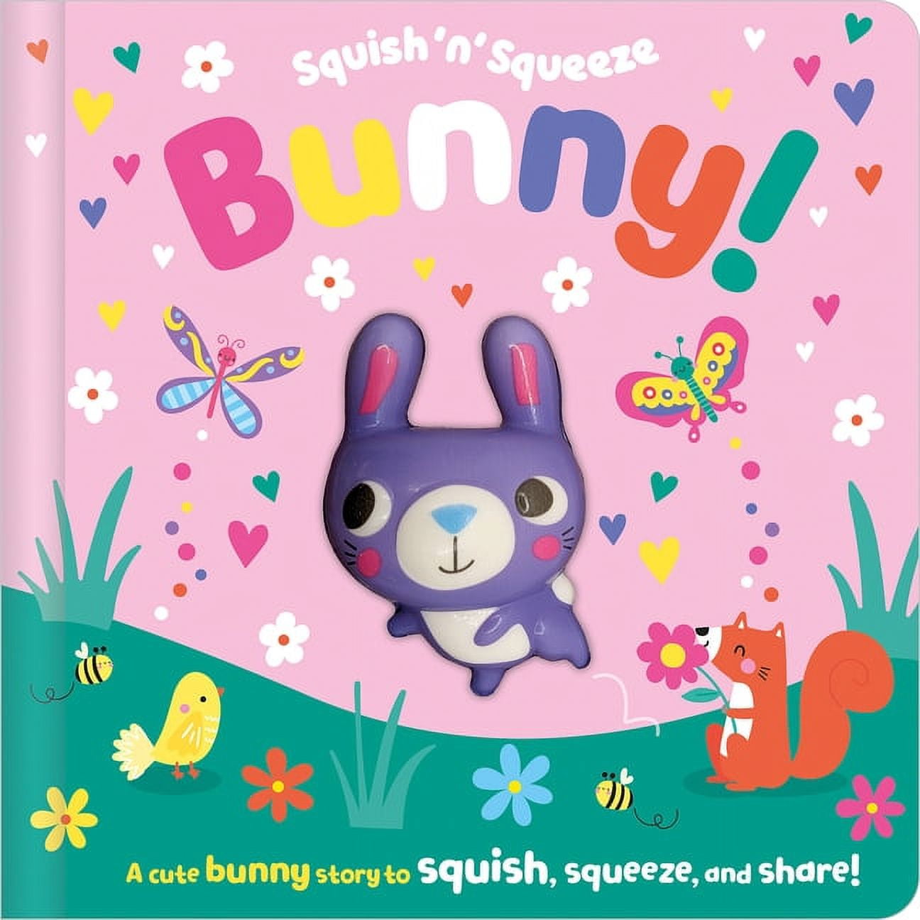 Squish 'n' Squeeze Bunny!, (Board Book) - Walmart.com