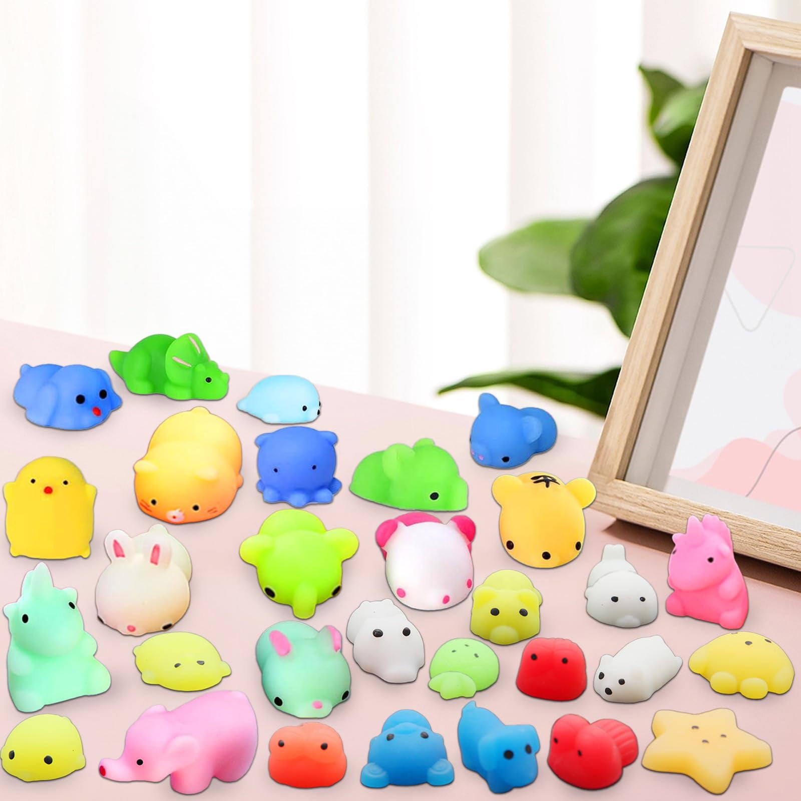 Squishes 20 Pcs Tiny Mochi Squishy Toys for Kids Age 3+,Kawaii Squishy ...