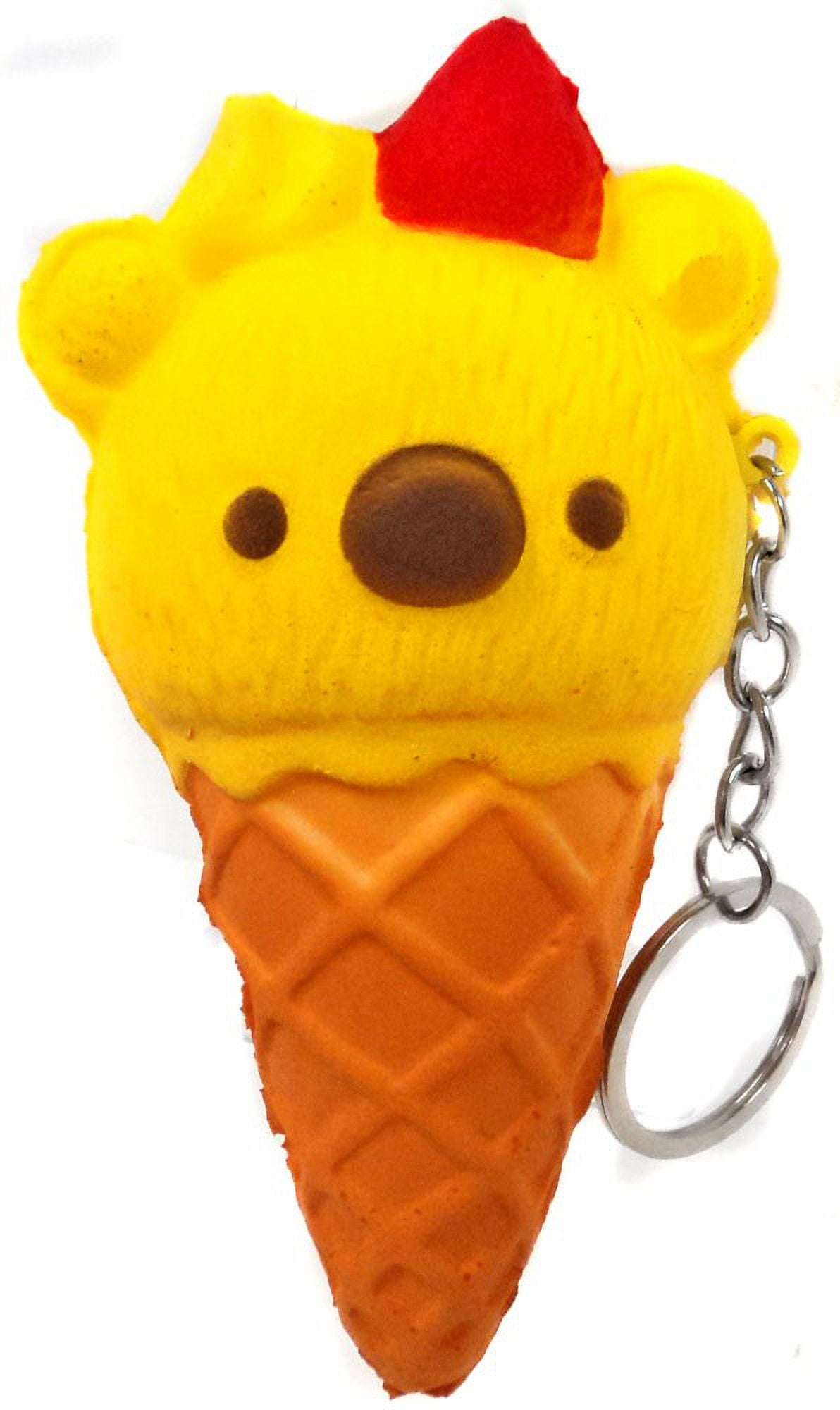 Nom!Nom!Nom! Squizzy Squishies Bear Ice Cream Cone Keychain (Random ...