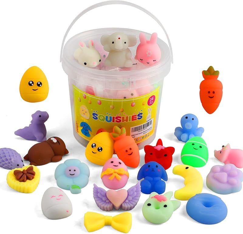 Squishies Squishy Toy 24pcs Party Favors for Kids Mochi Squishy Toy ...
