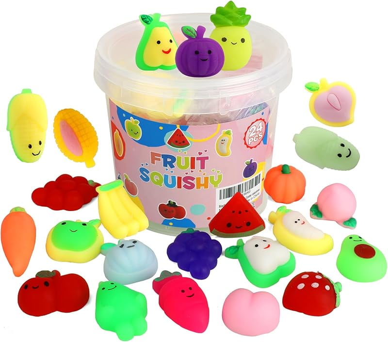Squishies Squishy Toy 24pcs Party Favors for Kids Mochi Squishy Toy ...