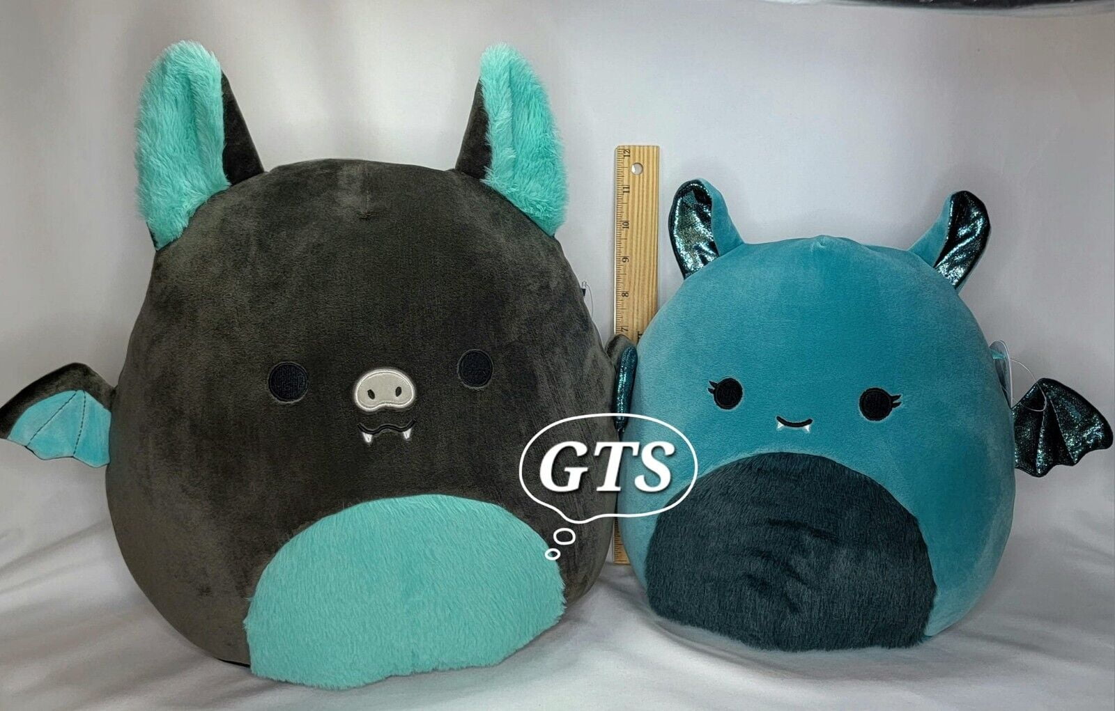 Squishmallow 10" Lucasta 12" Aldous Bats 2 PC Plush Halloween Bundle ...