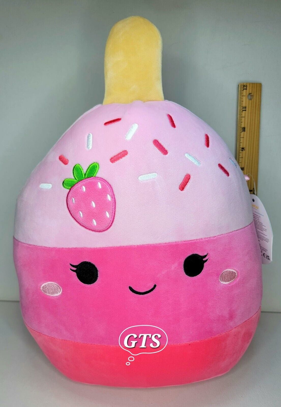 Squishmallow 11 - 12" Pama Strawberry Cake Pop FIRST TO MARKET Sweet ...