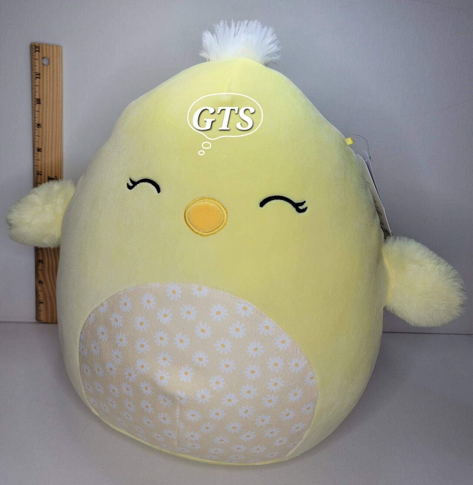 Squishmallow 12" Aimee Chick 🐥 Yellow Flower Belly Spring Plush ...