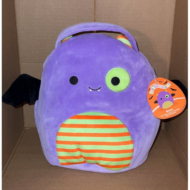 Squishmallow 12" Blaze The Bat Treat Pail PLUSH Halloween - Walmart.com