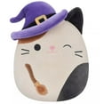 Squishmallow 12" Cam Winking Cat with Witch Hat and Brooms Plush ...