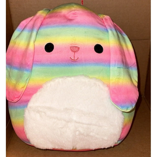 Squishmallow 12” Danya Easter Bunny Fuzzy Belly Floppy Ears Plush ...