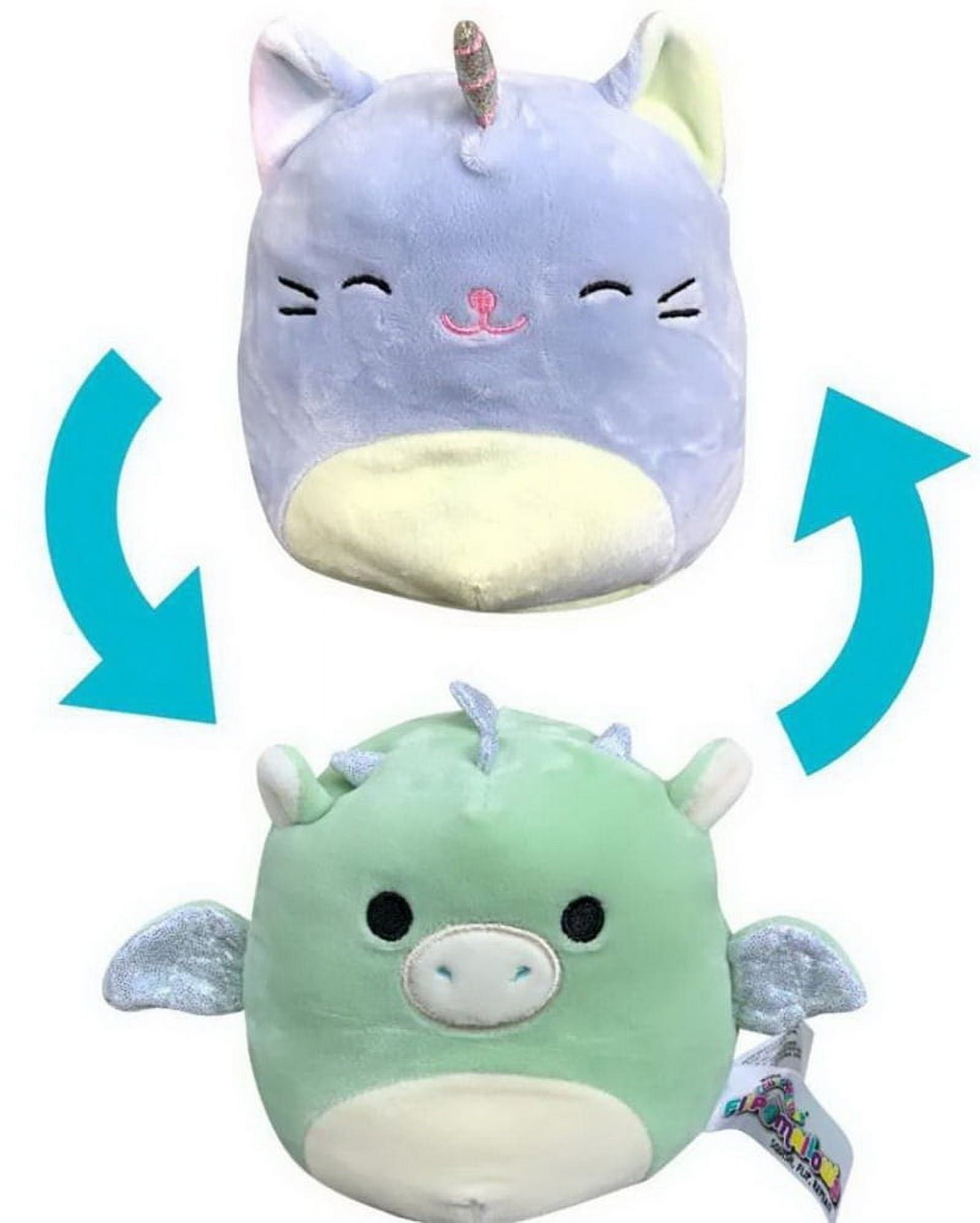 Squishmallow 12 Inch Flip A Mallow Plush | Purple Caticorn / Mint ...