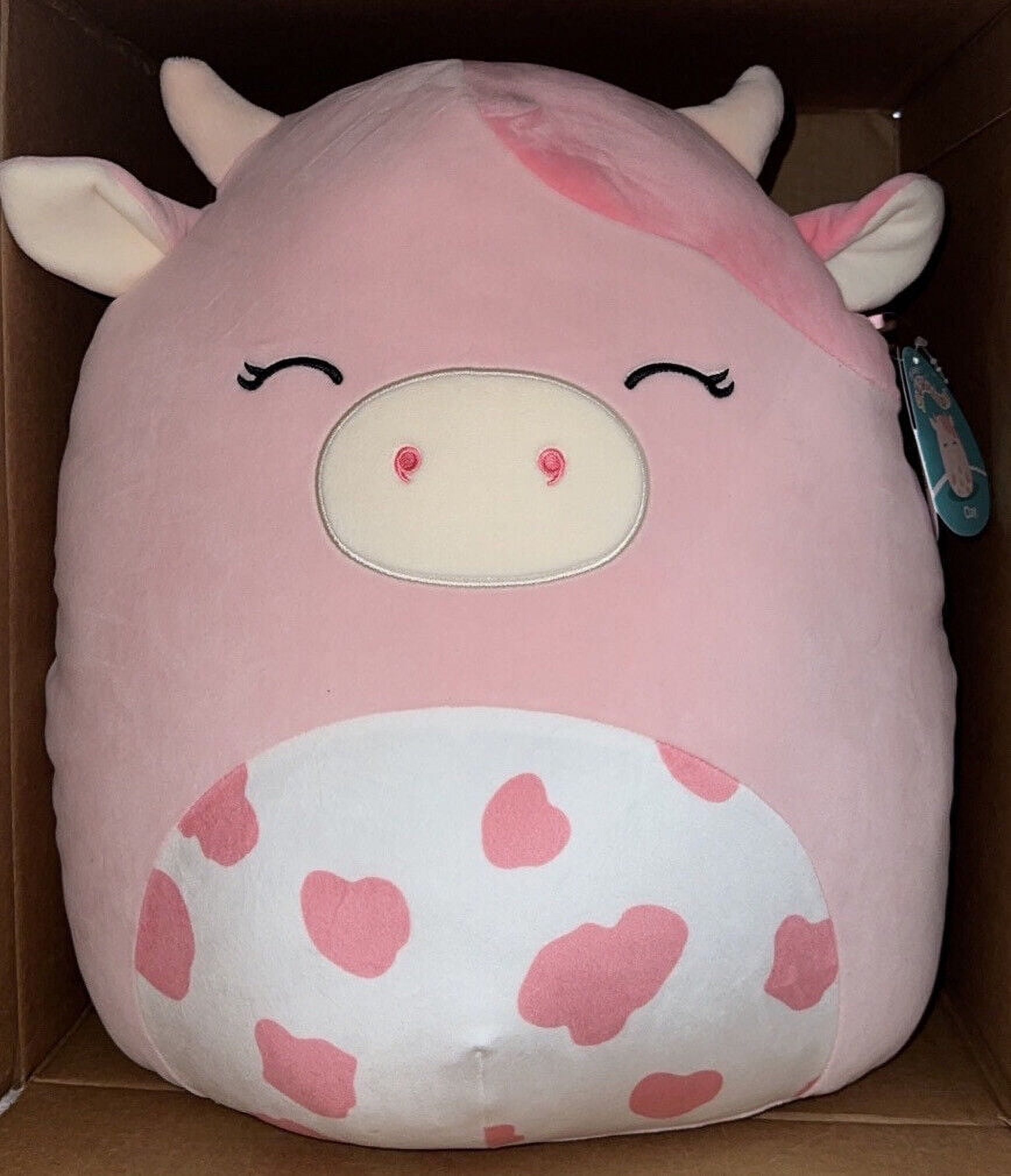 Squishmallow 16” Clay the Pink Cow Spotted Belly - Walmart.com