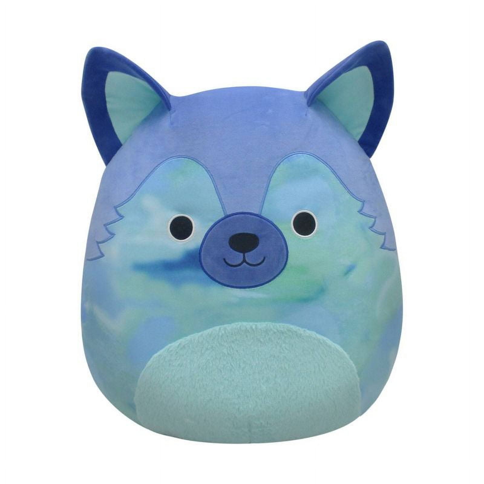 "Squishmallows 20"" Deluxe German Shepherd Plush, Blue & Teal ...