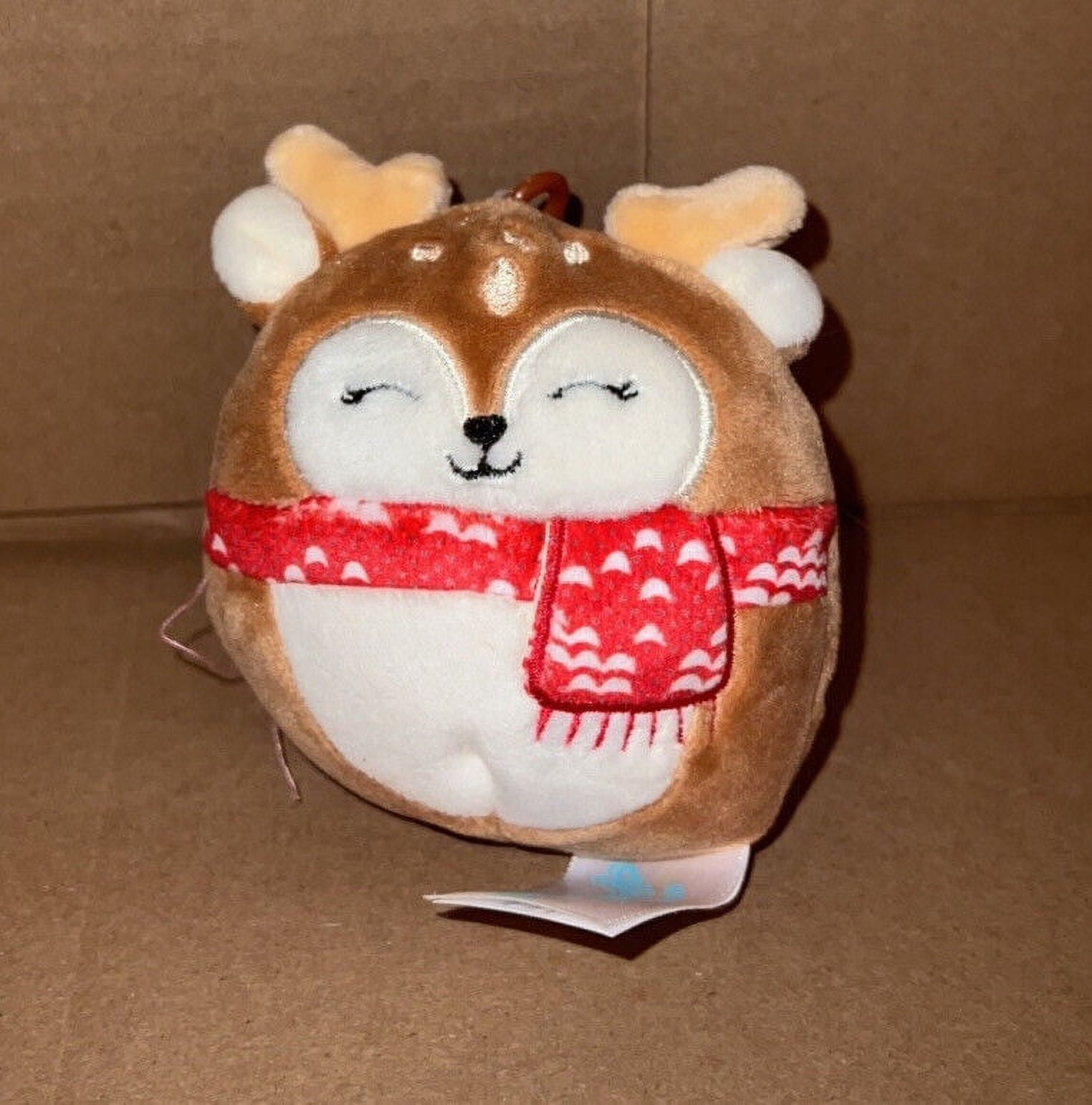 Squishmallow 3.5" Dawn Christmas Deer Plush Clip - Walmart.com
