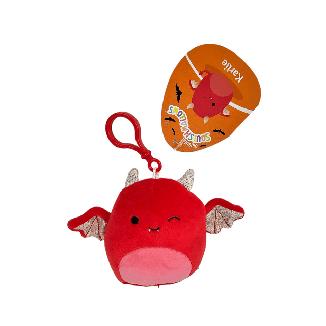 Squishmallow 3.5 Inch Karlie the Red Devil Bat Clip On Plush Stuffed Toy - Walmart.com