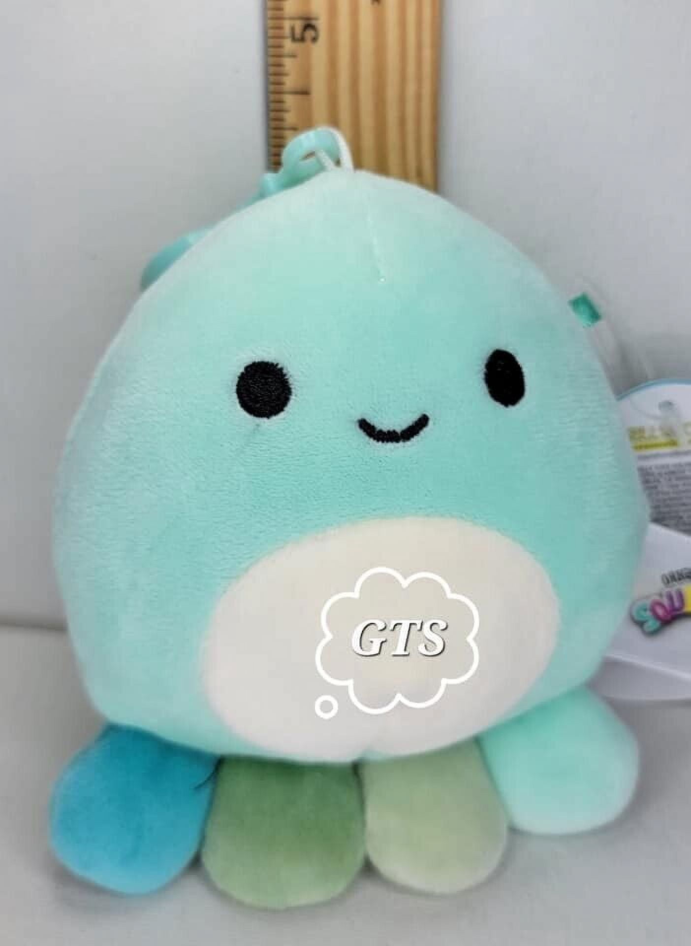 Squishmallow 3.5" Olga Octopus Soft Teal Sea Plush with Clip - Walmart.com