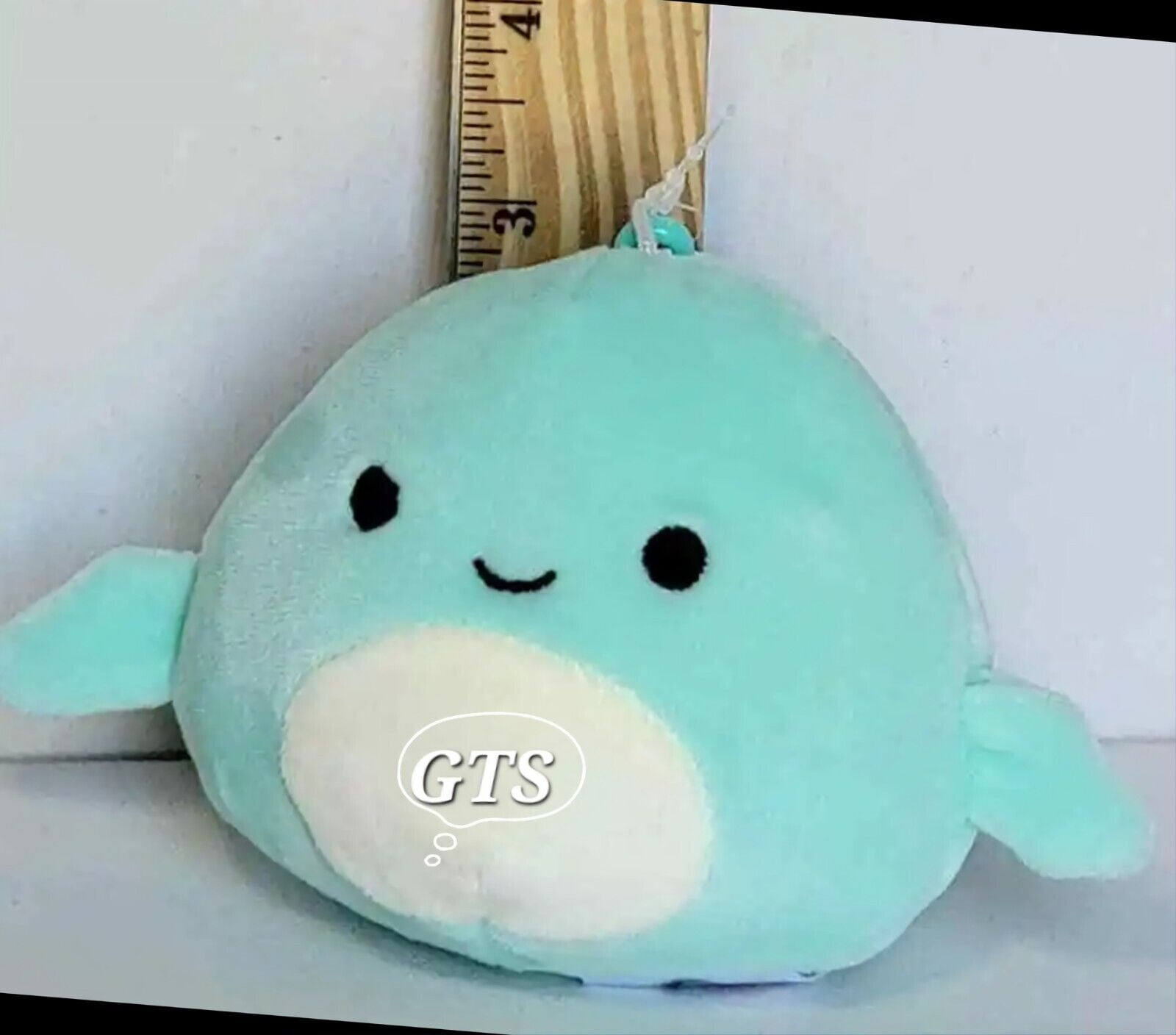 Squishmallow 3.5" Perry Porpoise Soft Teal Dolphin Plush Clip - Walmart.com