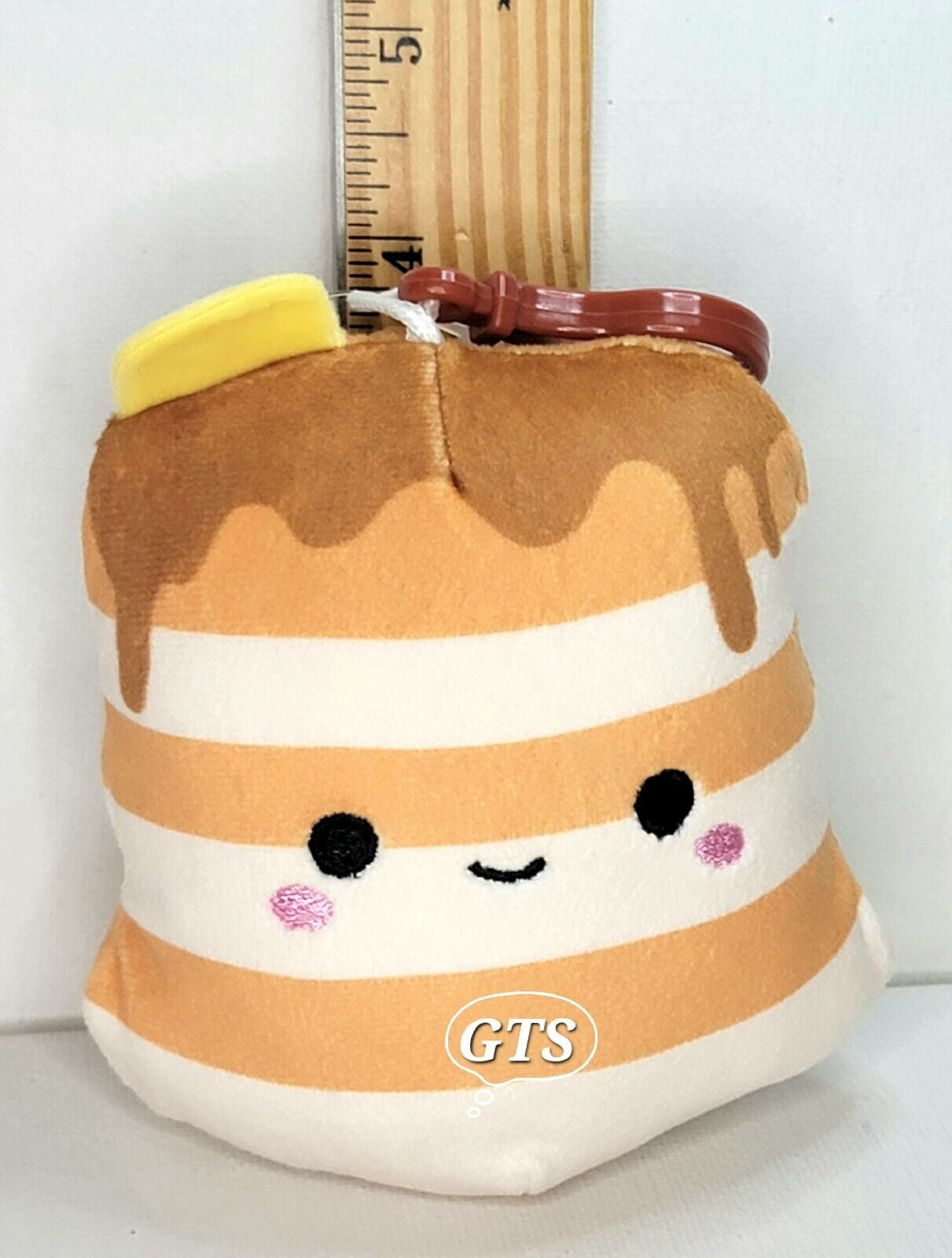 Squishmallow 3.5" Rayen Pancake Stack Soft Breakfast Plush Clip ...