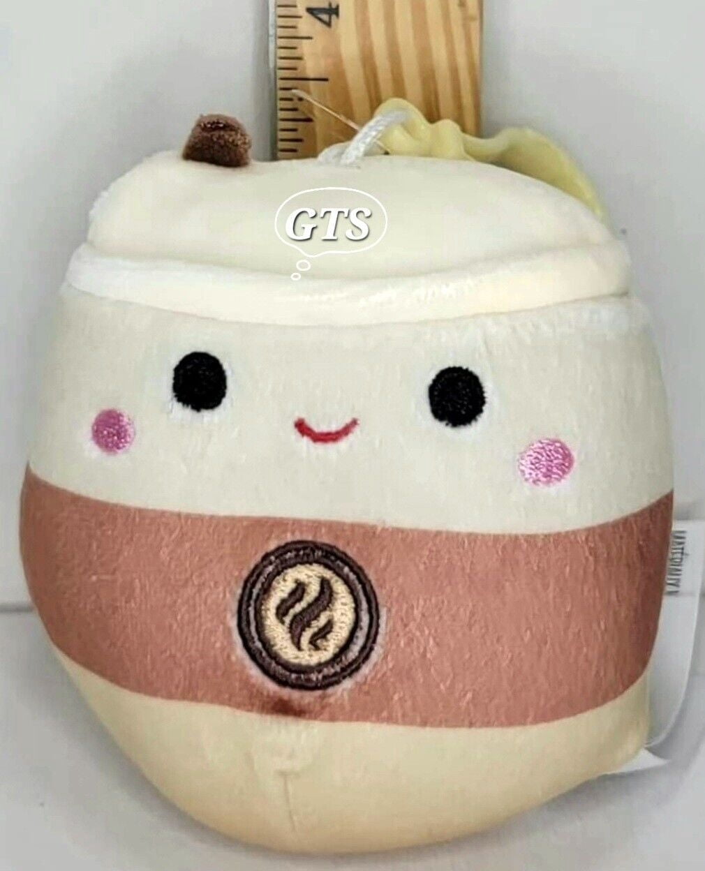 Squishmallow 3.5" Renne Latte To Go, Super Soft Plush Clip - Walmart.com