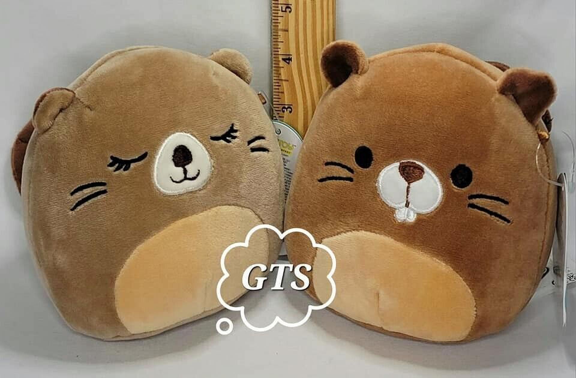 Squishmallow 5" Chip Maisha Beaver Bundle 2 PC Wildlife Plush Set ...